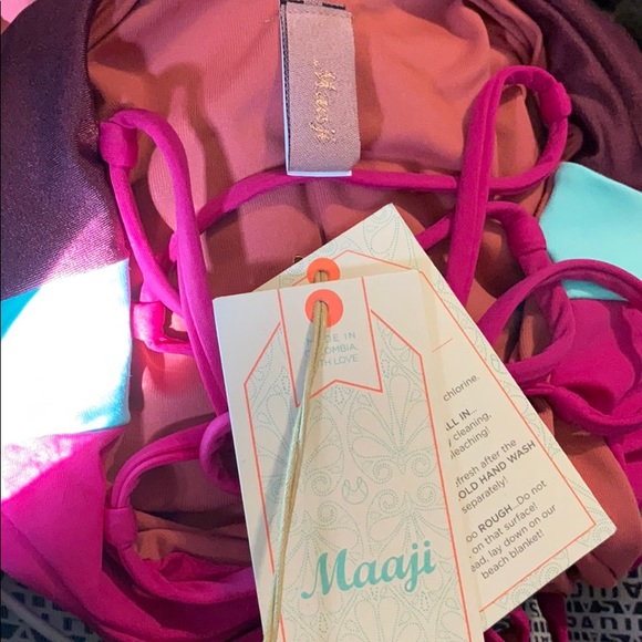 Maaji | Swim | Maaji Evergreen Colorblock Onepiece Swimsuit | Poshmark